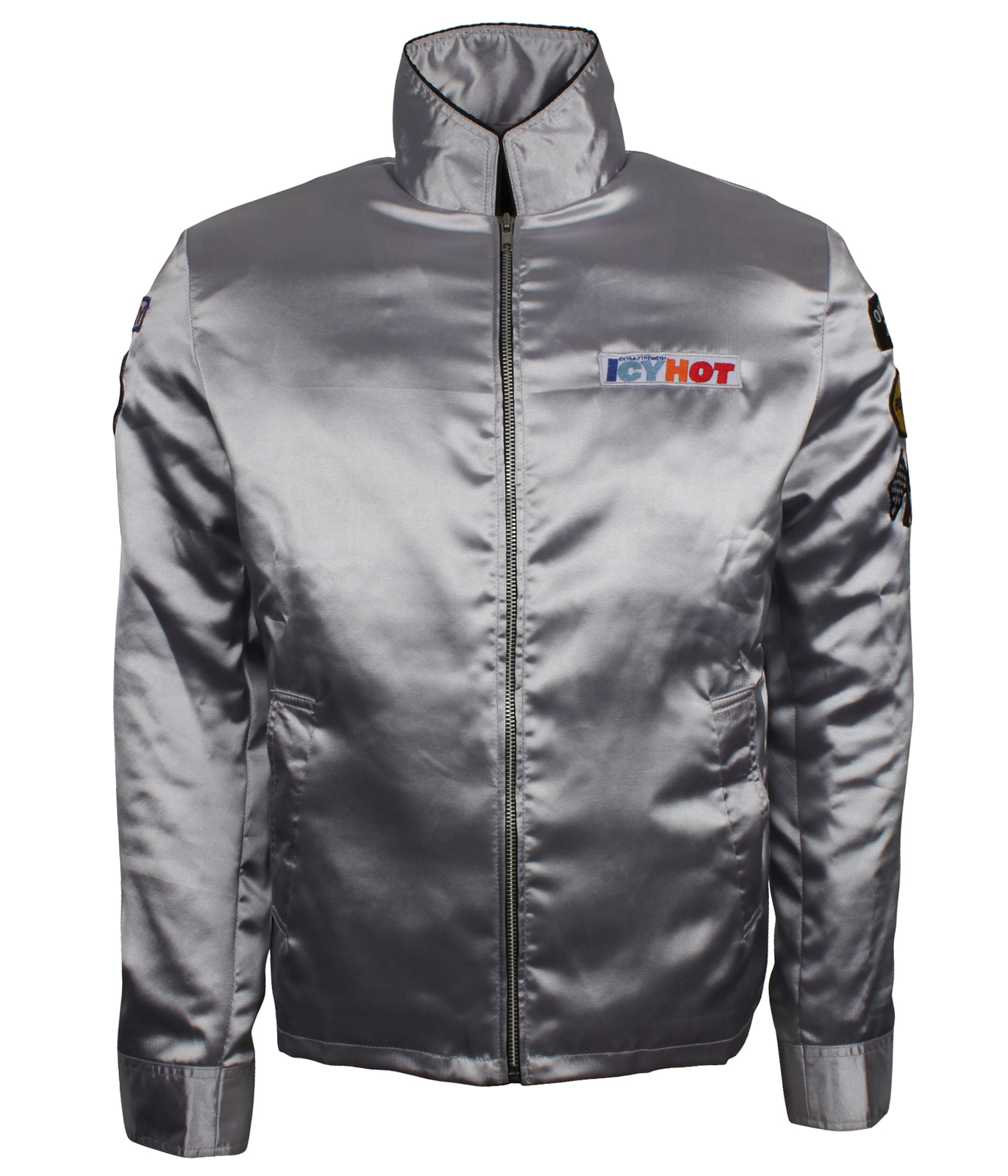 Silver Leather Biker Jacket For Men - US BIKER JACKETS