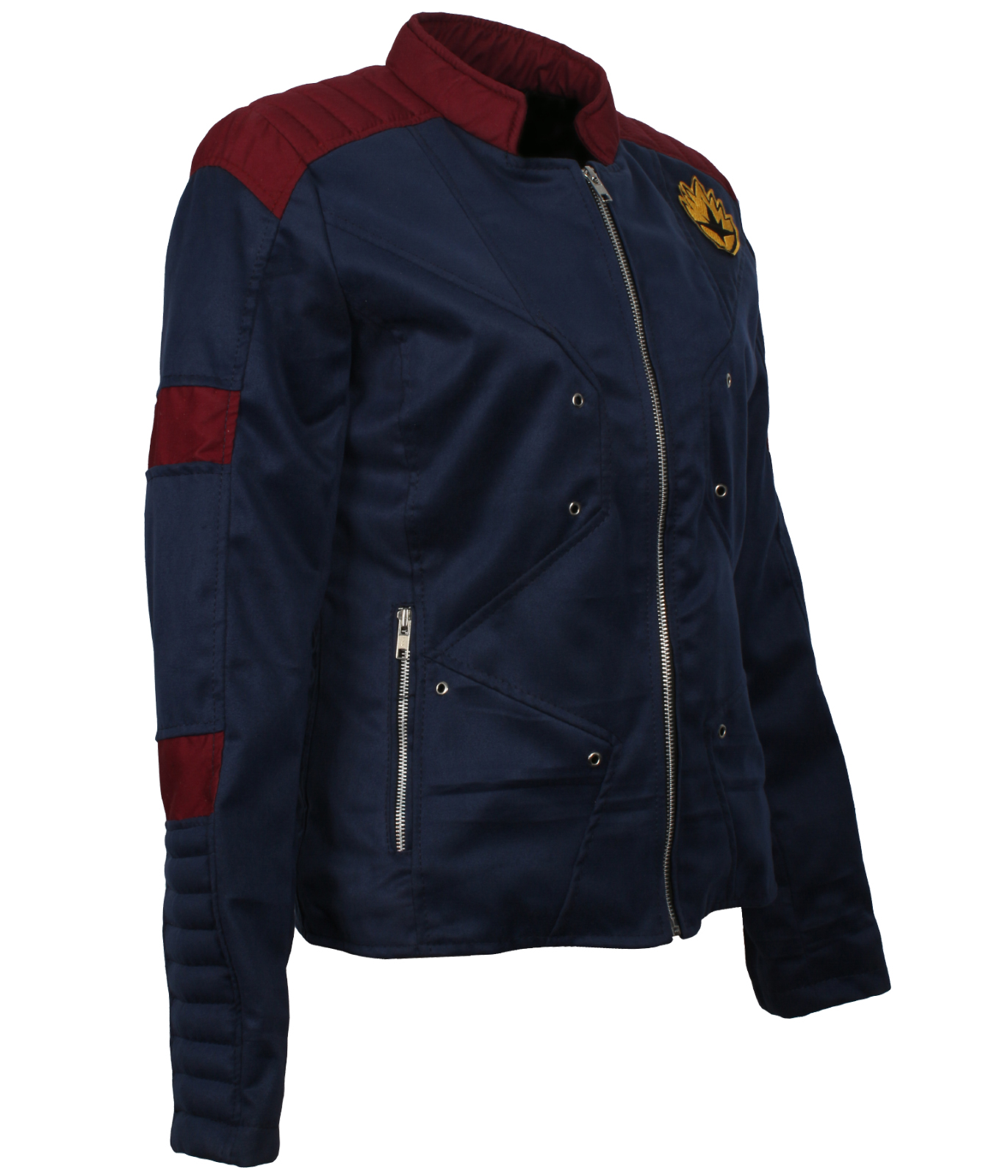 Navy Blue Leather Motorcycle Jacket For Men - US BIKER JACKETS