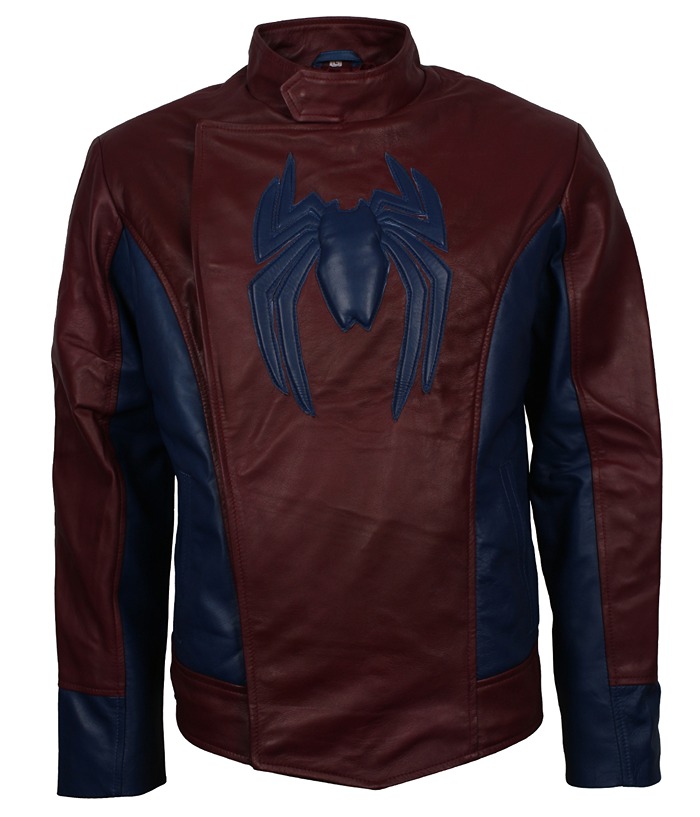 Spiderman Cosplay Costume Leather Jacket - US BIKER JACKETS