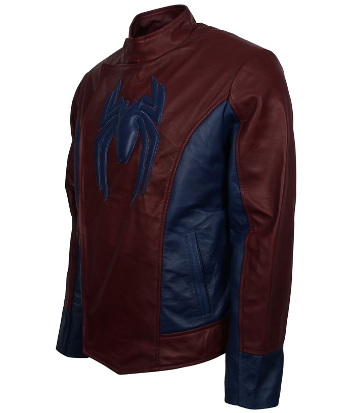 Spiderman Cosplay Costume Leather Jacket - US BIKER JACKETS